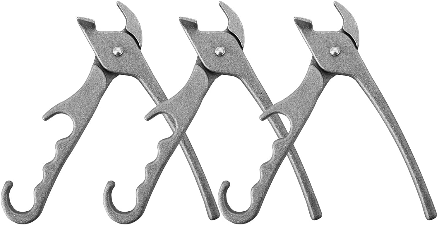 3 Pack Heavy Duty Pizza Pan Gripper, Cast Aluminum Anti-Scald Baking ...