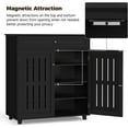 Coffee Bar Cabinet, Bathroom Cabinet with 1 Drawer & Adjustable Shelf ...