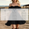 BaoFuBaoMei Spaghetti Strap Dresses for Women Plus Size Summer A Line ...