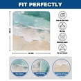 Summer Beach Chair Back Covers Set of 8 Teal Beige Ombre Wave Texture ...