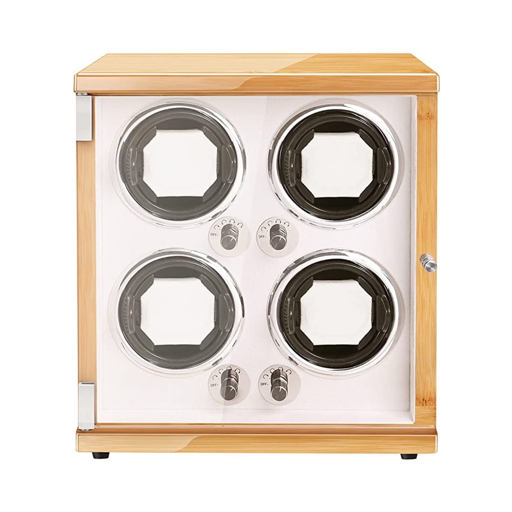 JQUEEN Automatic Watch Winders, LED Watch Winder Box, with Quiet ...