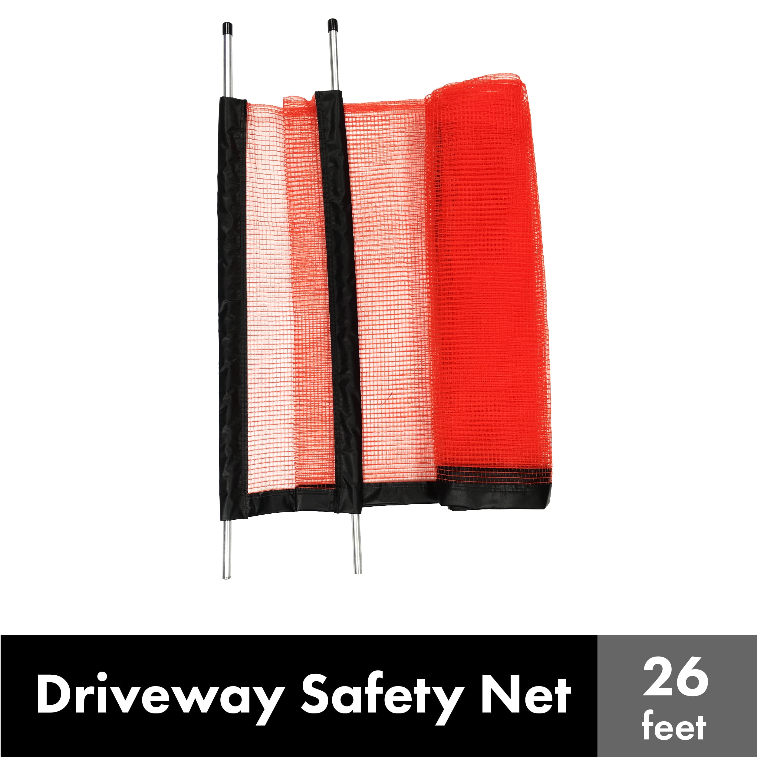 Play It Safe Driveway Net, Orange – Removable Safety Netting, Fits ...