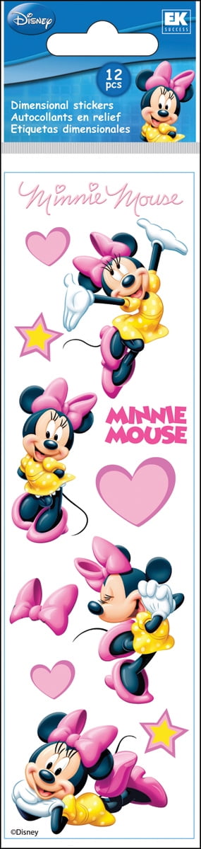Disney Slims Dimensional Stickers-minnie Hearts - Walmart.com