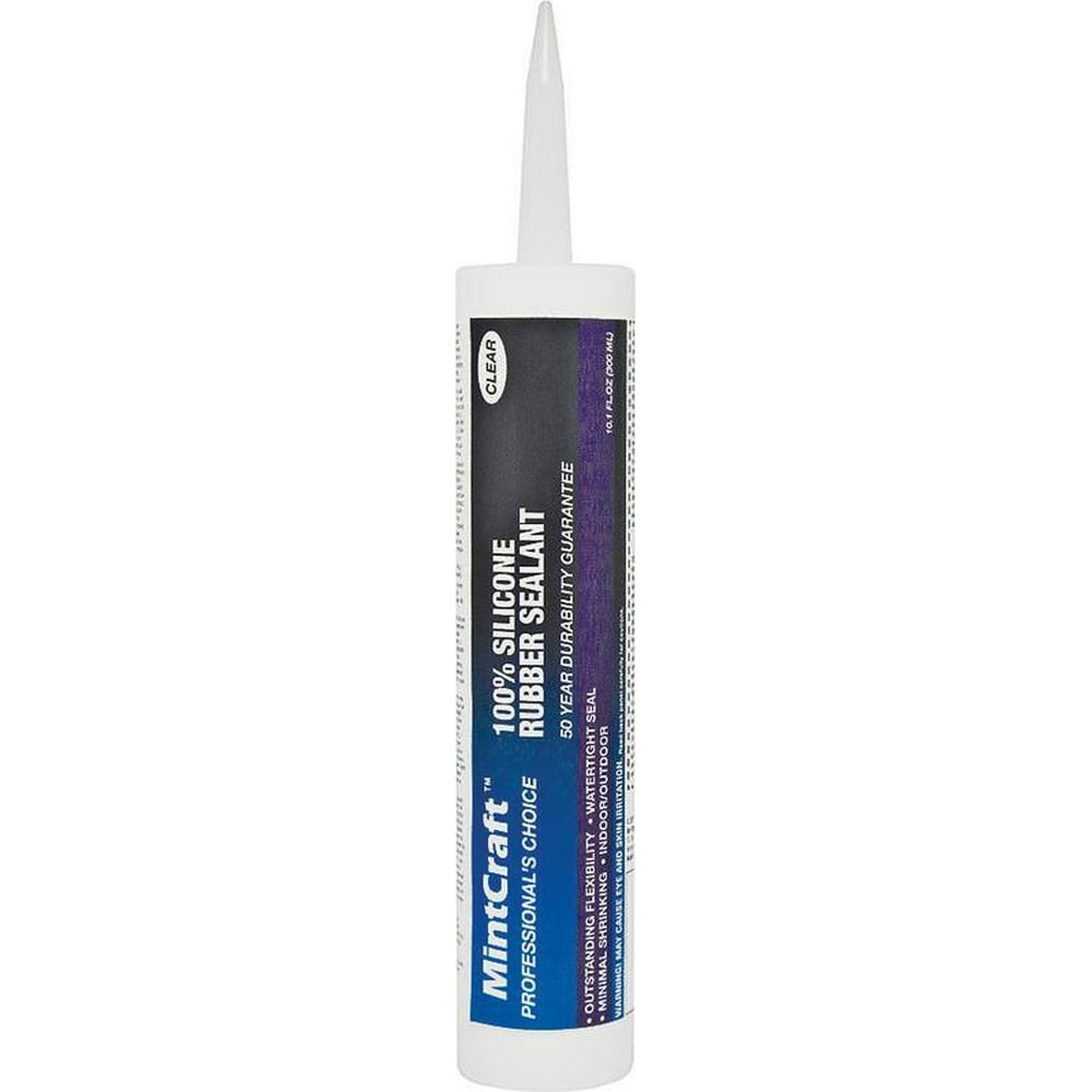 Red Devil 7851000 Silicone Rubber Sealant Caulk, Clear, 10.1 oz ...