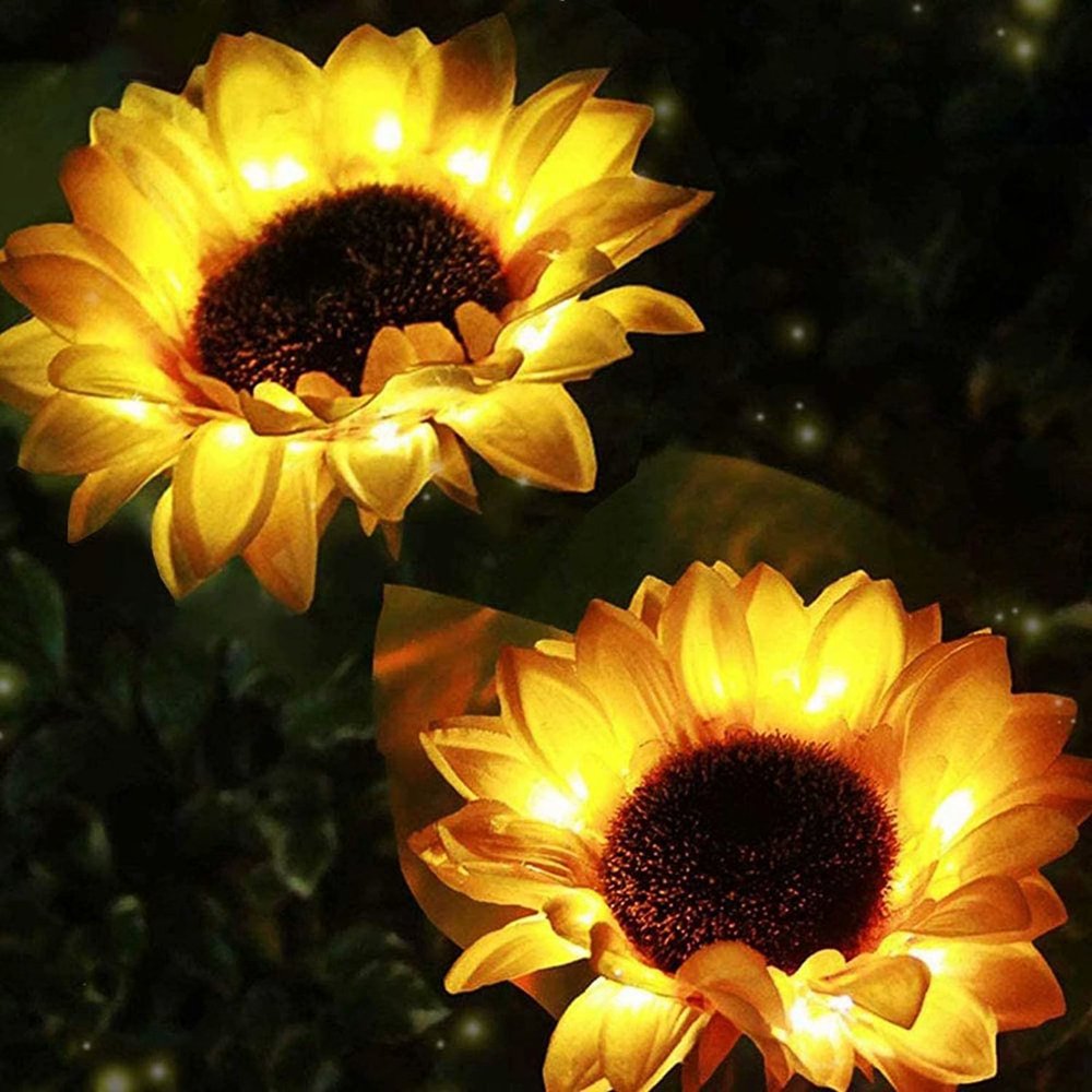 Outdoor Sunflower Solar Garden for Garden Patio Porch Backyard ... Outdoor Sunflower Solar Garden for Garden Patio Porch Backyard ...