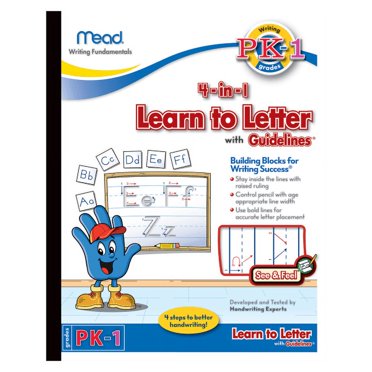 Mead Learn to Letter Primary Writing Tablet, Grades PK-1 (48166 ...