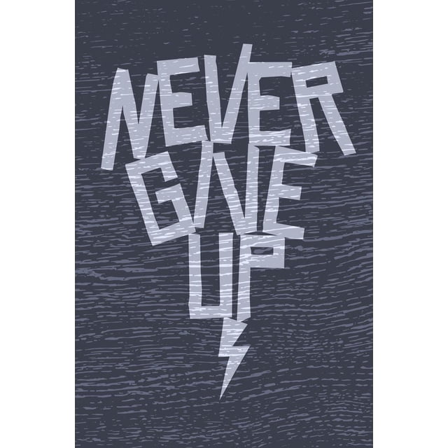 Workout Posters For Home Gym Never Give Up Motivational Inspirational ...