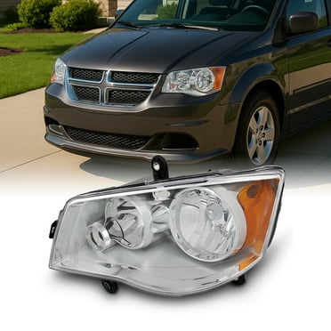 Chrome Halogen Headlight Front Lamp Left Driver for 16-20 Dodge Durango ...