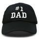 DALIX #1 Dad Hat Number One Fathers Day Gift Embroidered Baseball Cap ...