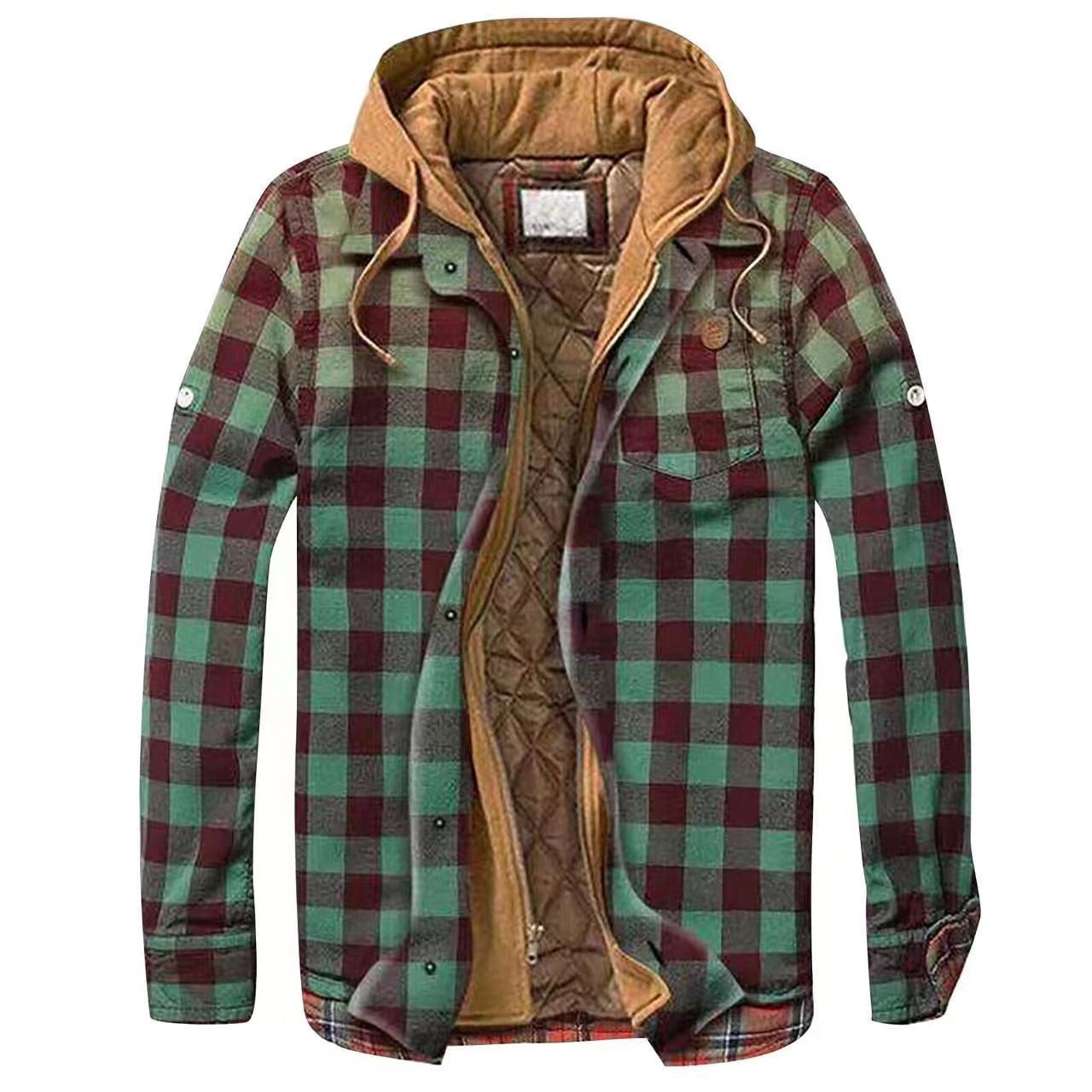 Click here for Unbranded Mens Thermal Lined Flannel Shirt Jacket... prices