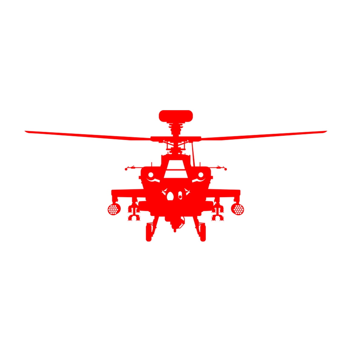 AH-64 Apache Sticker Decal Die Cut - Self Adhesive Vinyl - Weatherproof ...