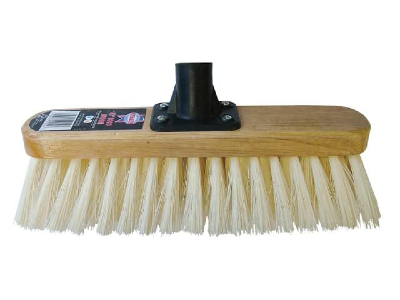 Faithfull - Soft Cream PVC Bristle Broom Head 300mm (12in) Threaded ...