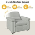 EUROCO Oversize 3-in-1 Convertible Chair,Adjustable Sleeper Chair Sofa ...