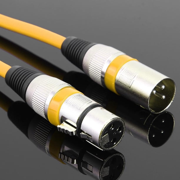 línea de sonido 1,8 m 3 pines XLR a XLR Audio micrófono Cable mezclador ...