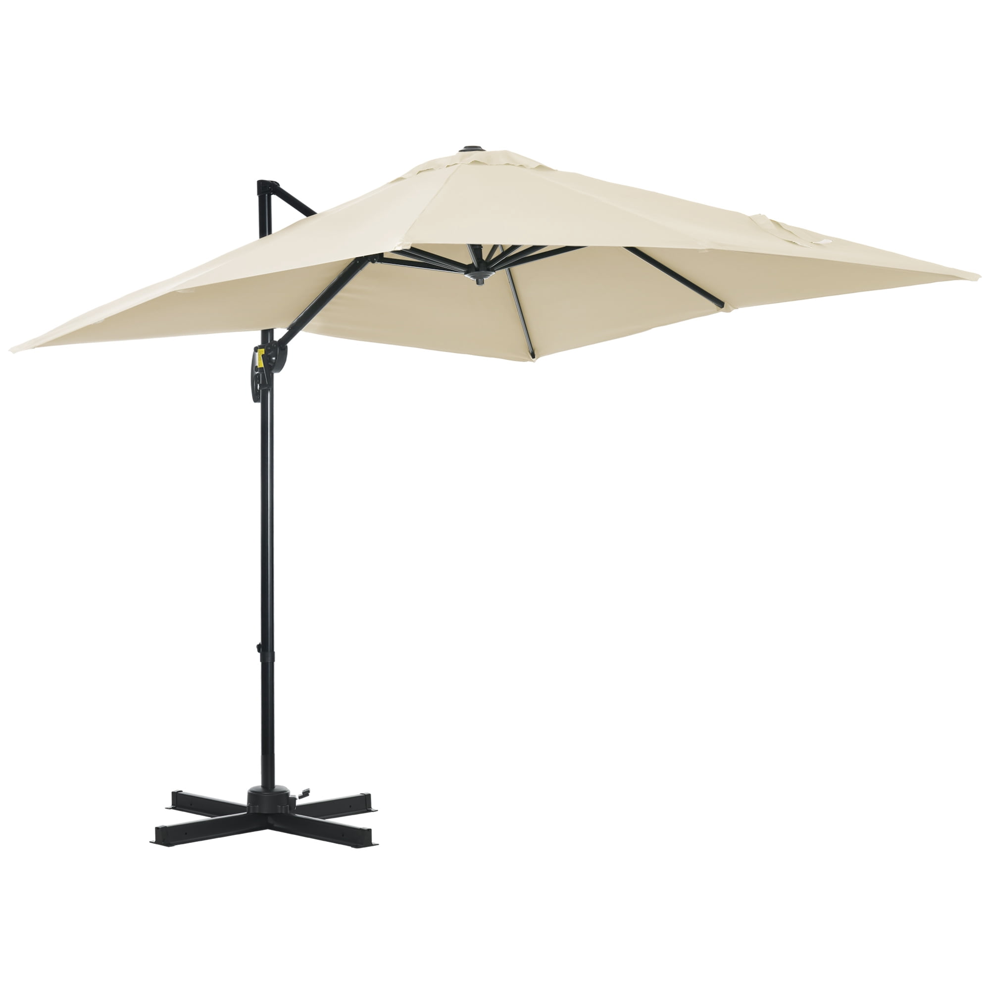 Click here for Outsunny 8x8 Square Patio Hanging Offset Umbrella... prices