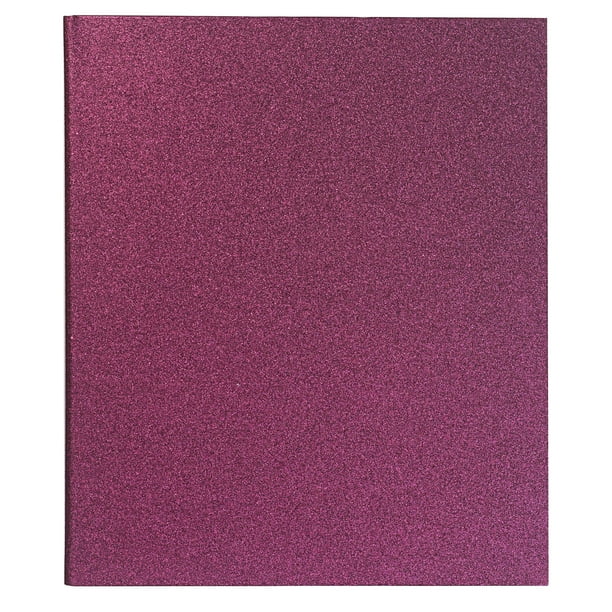 U Style Glitter 3 Ring Paper Binder, 1 Inch, Mess-Proof, Pink, 3005 ...