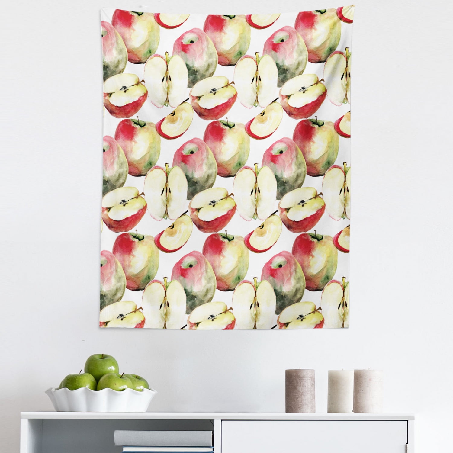 Fruits Tapestry, Halved and Quartered Organic McIntosh Apples Gourmet ...
