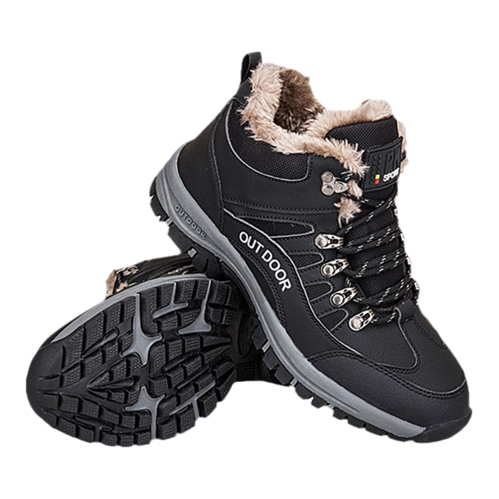 Click here for Yening Mens Ankle Booties High Top Winter Hiking S... prices