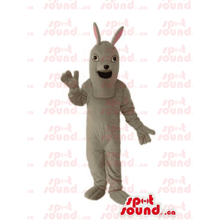 Fairy-Tale White Rabbit Plush SPOTSOUND Mascot With Skinny Ears And ...