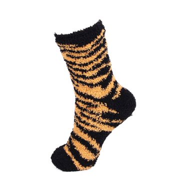 BambooMN Fuzzy Team Spirit Socks - Striped Red/White/Blue - 4 pr ...