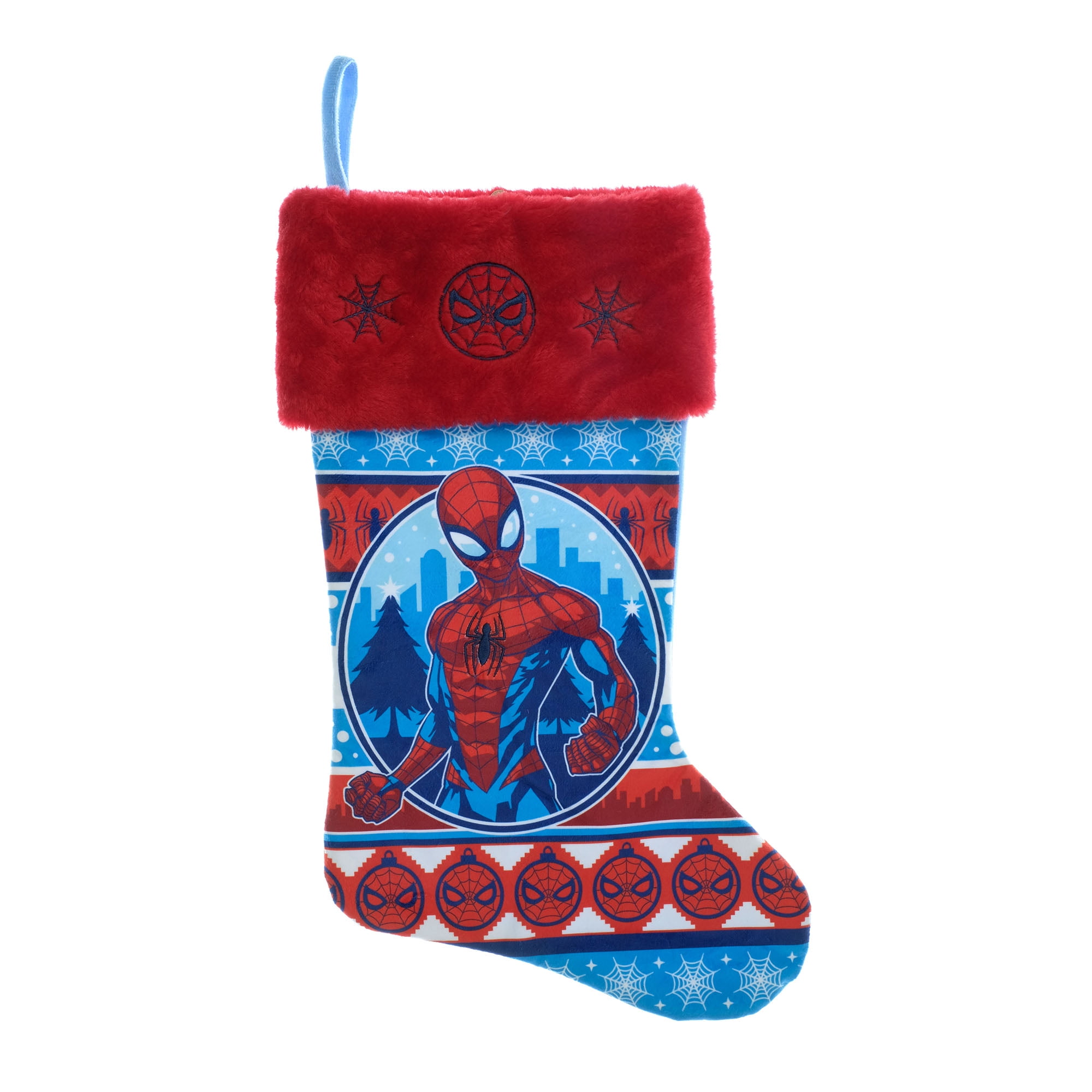 20 Inch Spiderman Christmas Stocking, Red and Blue, by Ruz - Walmart.ca