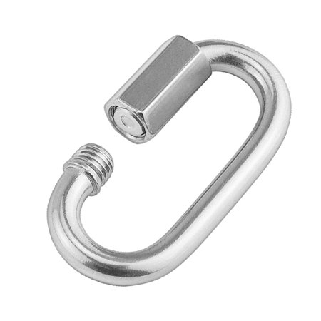 304 Stainless Steel D Shape Quick Carabiner, Secure Screw Lock Design ...