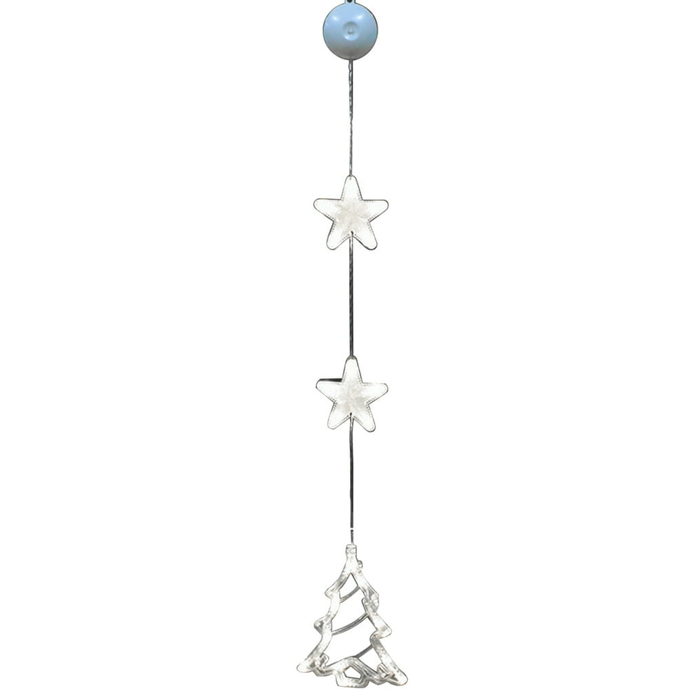 Battery Operated Christmas Light Christmas Window Light with Suction ...