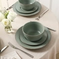 Earth & Clay Hazel 24-Piece Dinnerware Set Stoneware, Light Green ...