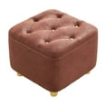 Small Footstool Foot Stool Stable Padded Seat Silent Bottom Pads ...