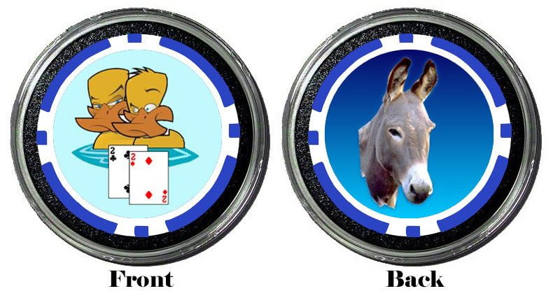 Card Guard - Pocket Twos ~ Ducks Protector Holdem Poker Chip / Card ...