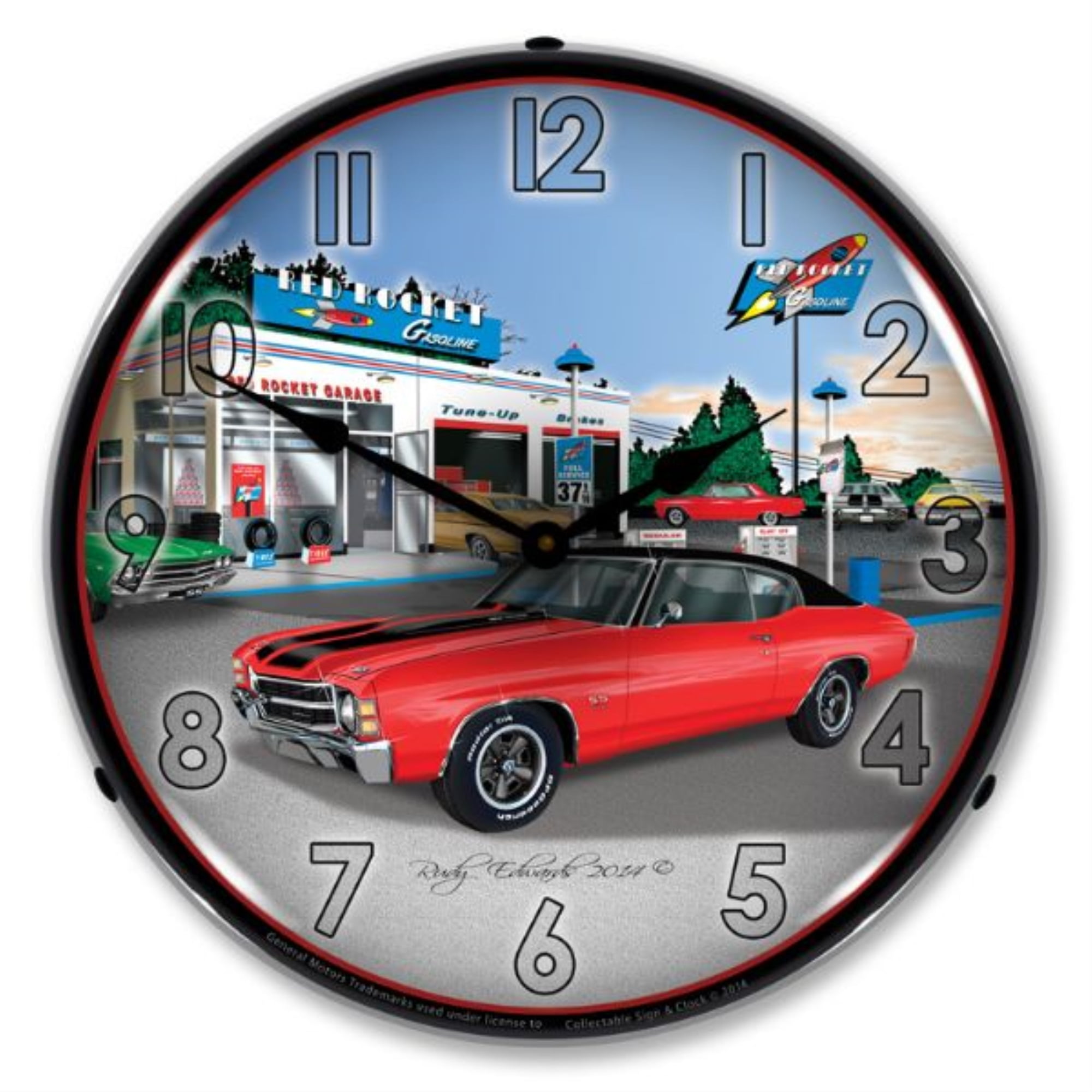 GMRE1408547 1971 SS Chevelle clock - Made in USA - Walmart.com