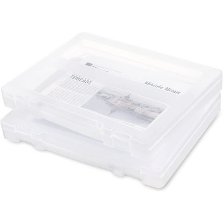 Large Thick Durable Portable Project Case for 8.5" x 11" Letter A4 File ...