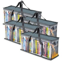 Stock Your Home DVD Storage Bags (Set of 4) Media Organizer Bag for ...