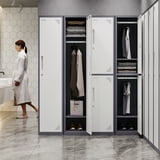 "MIIIKO Metal Locker for Dorm, Staff, 71"" High Steel Storage Cabinet ...