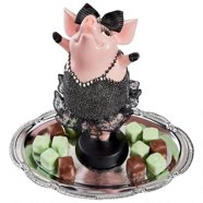 Design Toscano Hog Wild Pouncing Pig Gutter Guardian Downspout Statue ...