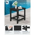 KINGYES Outdoor Side Table, Small Outdoor Table for Patio, Adirondack ...