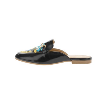 Victoria K - Victoria K Women's Embroidered Flower Mules - Walmart.com ...