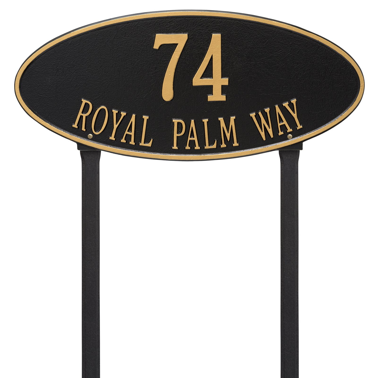 Whitehall Madison Oval 2 Line Lawn Plaque - Walmart.com