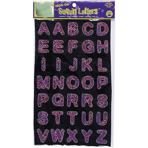 Dritz Iron-On Sequin Letters - Walmart.com