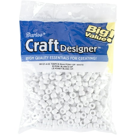 Darice Opaque White Pony Beads - Great Craft Projects for All Ages ...