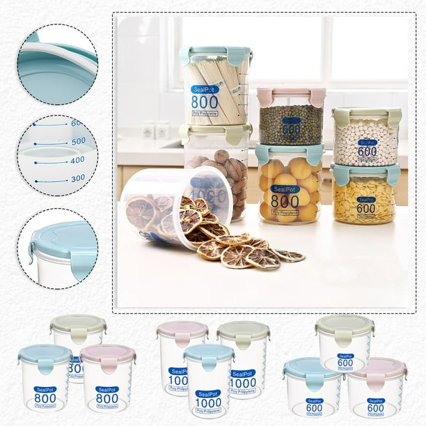 VBVC Food Storage Containers Airtight Cans Plastic Storage Boxes ...