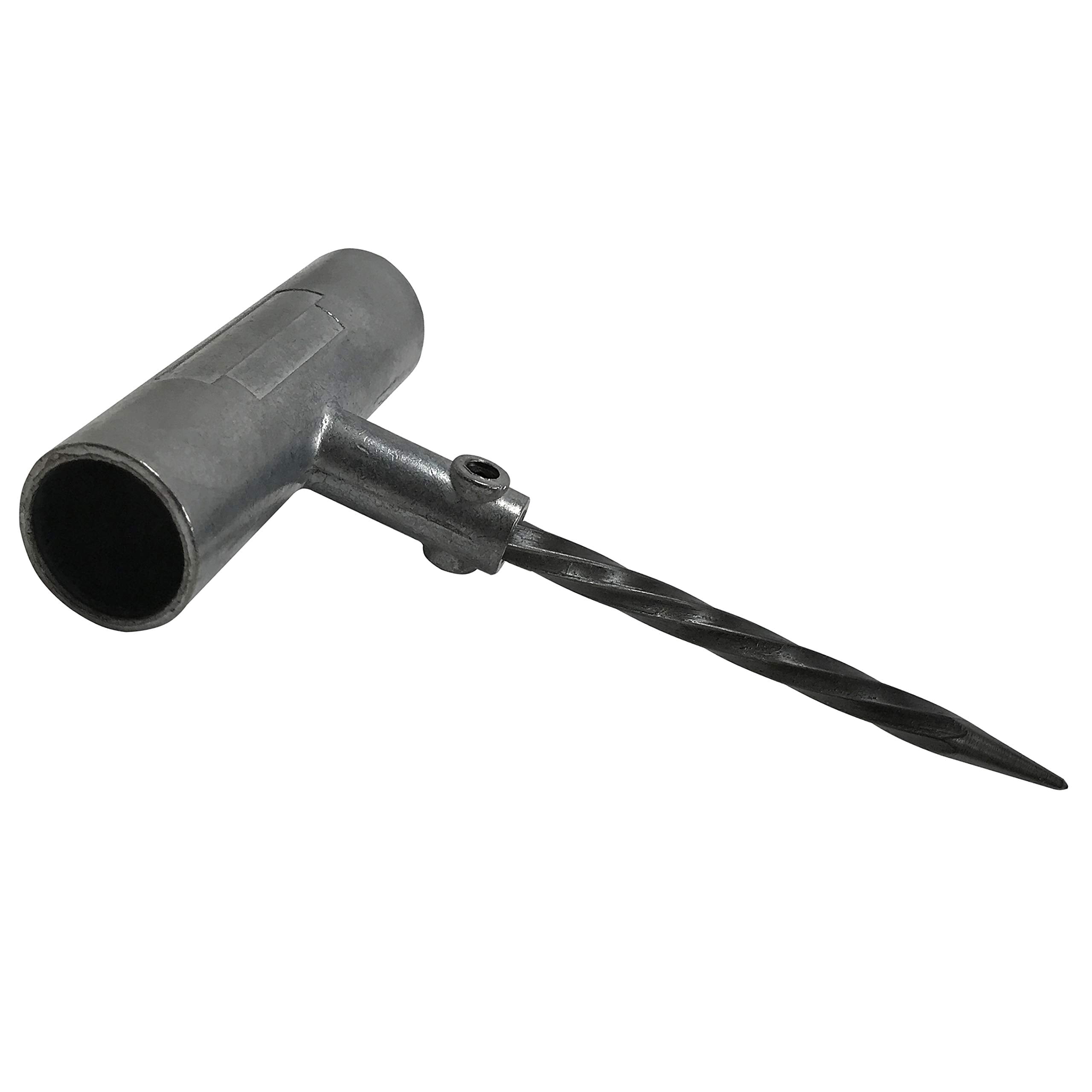 Die-Cast Aluminum T-Handle Tire Plug Repair Tool & Replaceable Steel ...