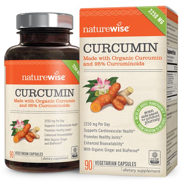 NatureWise Curcumin 2250mg Capsules, 90 Ct - Walmart.com