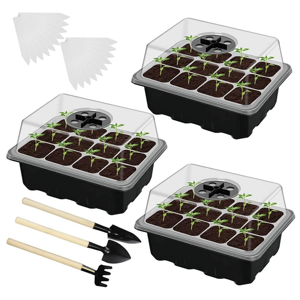 Greenhouse Propagation Box 12 Cells Indoor Greenhouse Propagation Tray ...