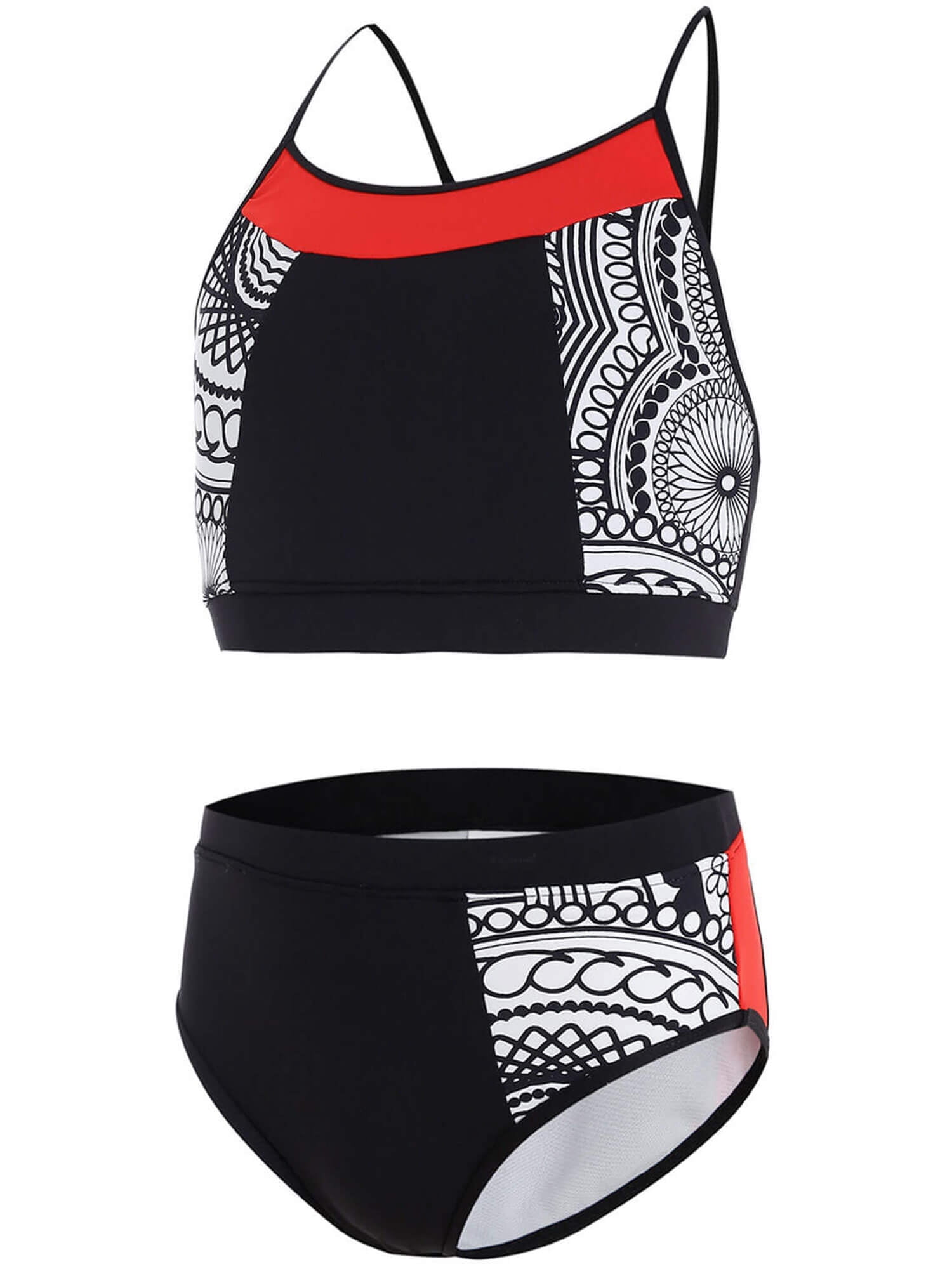 As Rose Rich Girls Swimsuits Beach Bathing Suits 2 Piece Bikini ...