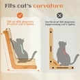 Sisal Cat Scratcher 105° L-Shape Solid Wooden Scratching Pad Vertical ...