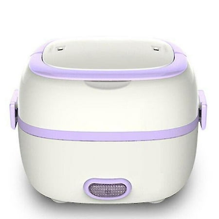 MINI Rice Cooker Thermal Heating Electric Lunch Box 2 Layers Portable ...