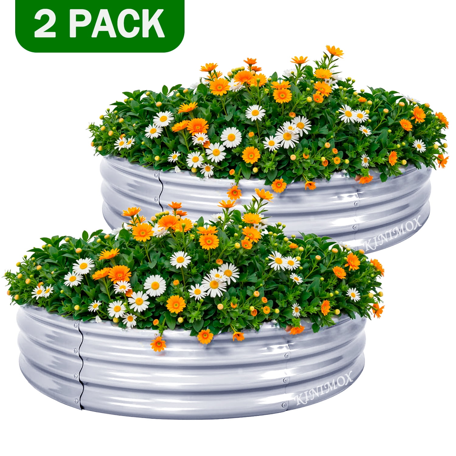 Click here for Ca Kinishop 2pcs Galvanized Raised Garden Bed  W12... prices