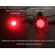 Set of 4 Round LED Light 2 Red & 2 White 4" Brake Stop Turn Tail Back ...