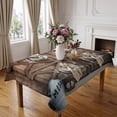 Countryside Barn Door Table Cloth 52x70in, Waterproof Rectangle ...